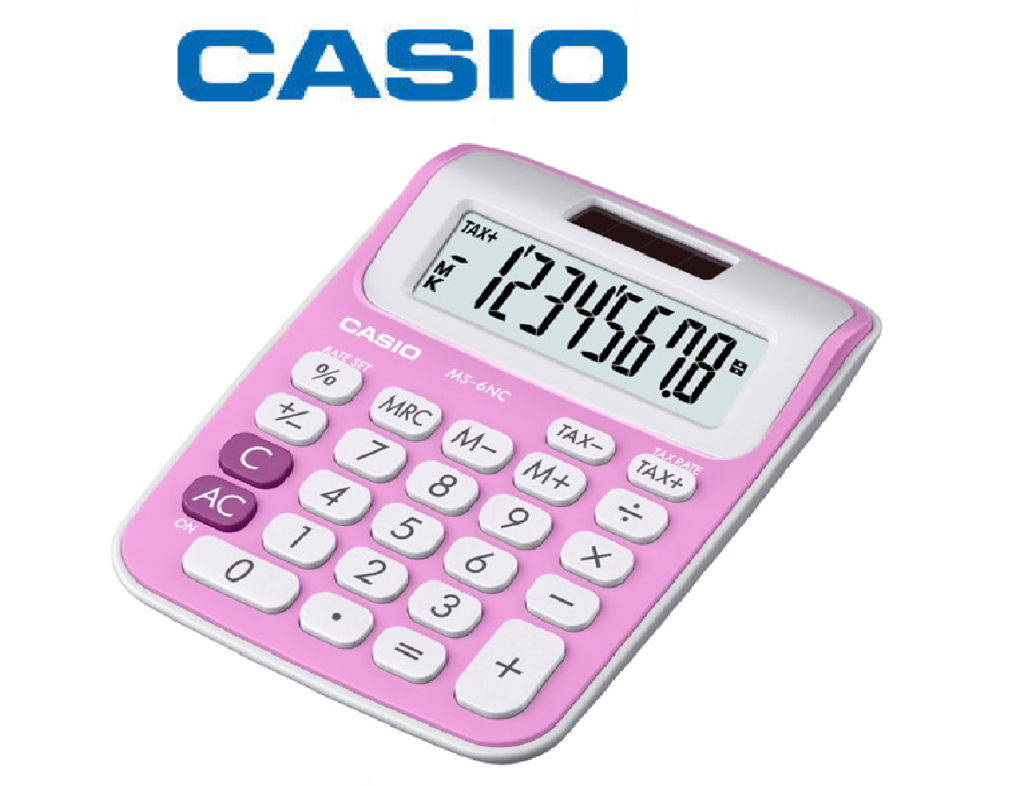 CALCULADORA DE MESA CASIO 8 DIGITOS COLORES - Electrocompu Quito