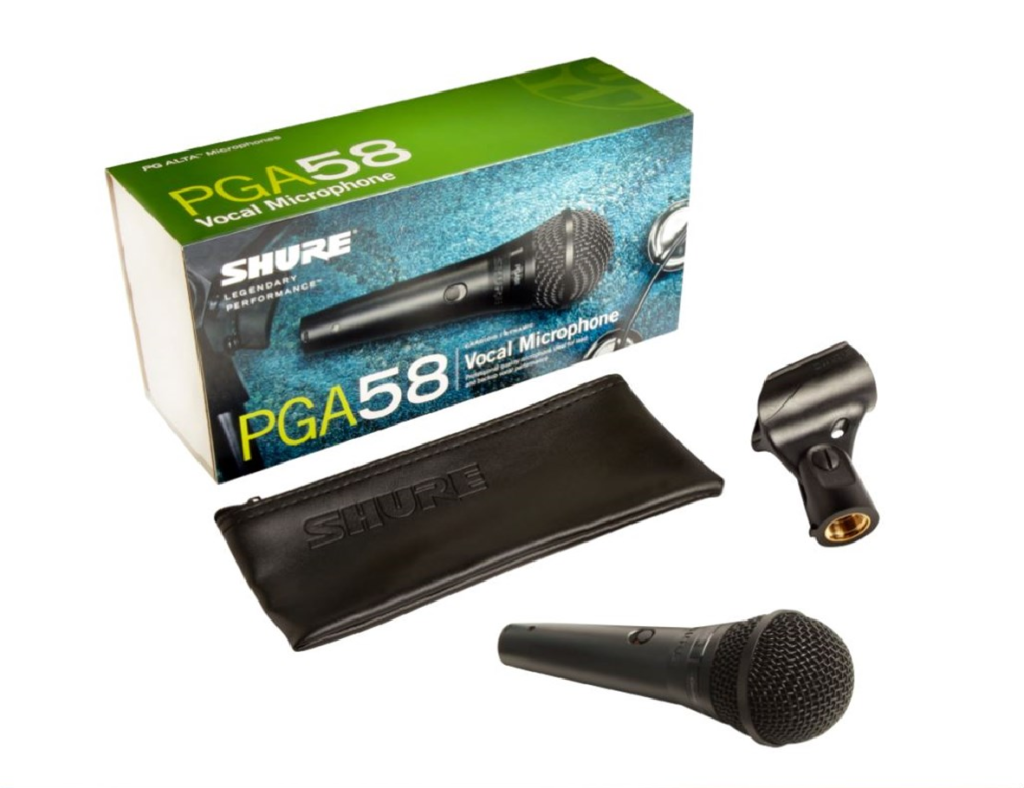 SHURE PGA58 MICRÓFONO VOCAL - Electrocompu Quito