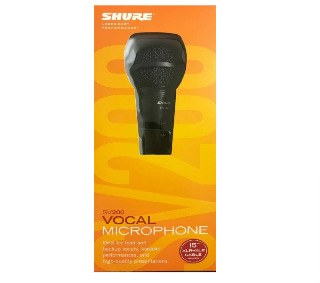 SHURE SV200-W MICRÓFONO DINÁMICO VOCAL - Electrocompu Quito