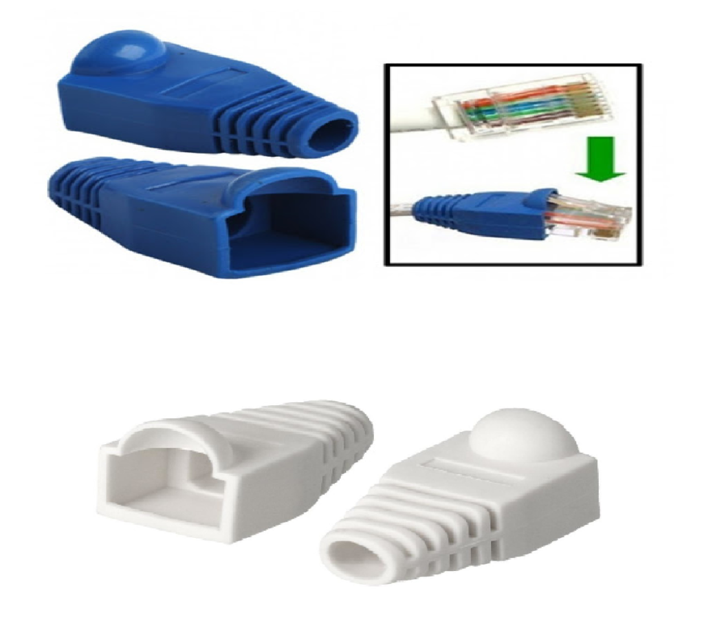 CAPUCHON BLANCO AZUL RJ-45 - Electrocompu Quito