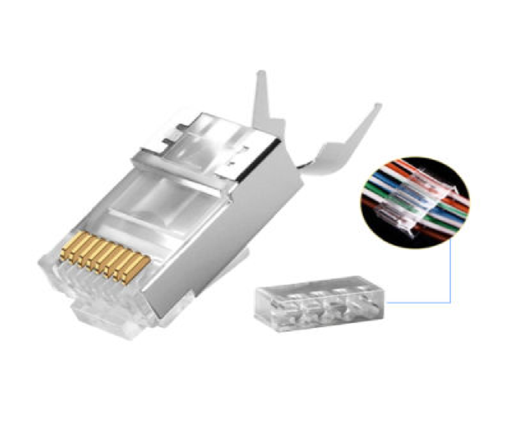 PLUG RJ45 BLINDADO CAT7A ANERA - Electrocompu Quito