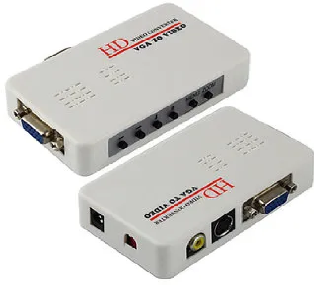 CONVERTIDOR VGA A RCA S-VIDEO - Electrocompu Quito