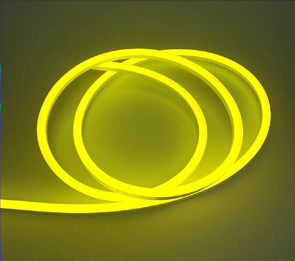 CINTA LED NEON DECORATIVA AMARILLA 24V - Electrocompu Quito