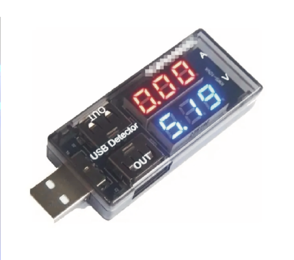 MEDIDOR VOLTAJE DIGITAL TESTER AMPERAJE CARGA USB 3 A 9 V ...