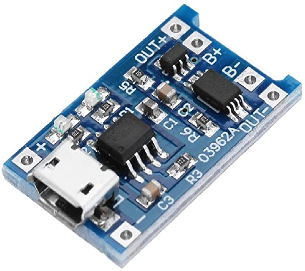 MODULO DE CARGA CON CIRCUITO DE PROT 5V 4.2V 1A - Electrocompu Quito