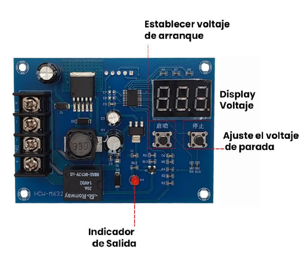 MODULO DE CONTROL DE CARGA PARA BATERIA 12/24V - Electrocompu Quito