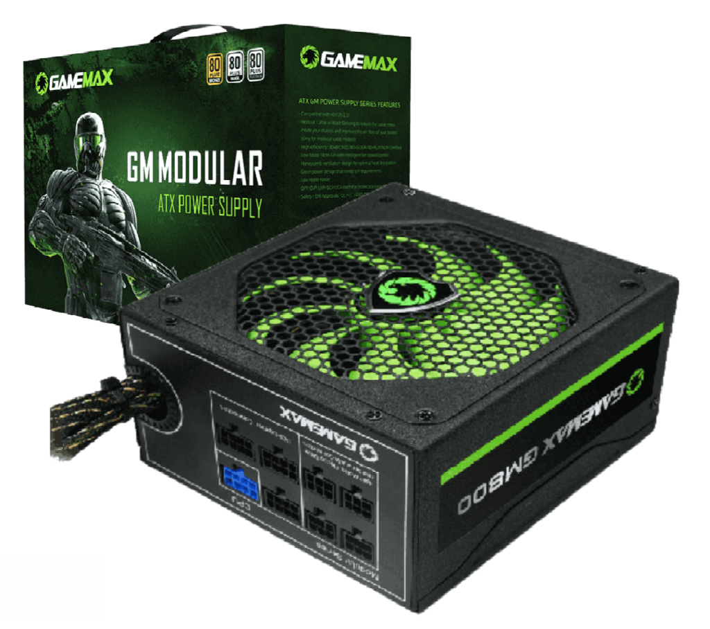FUENTE DE PODER PARA PC 800W GAMER GAMEMAX - Electrocompu Quito