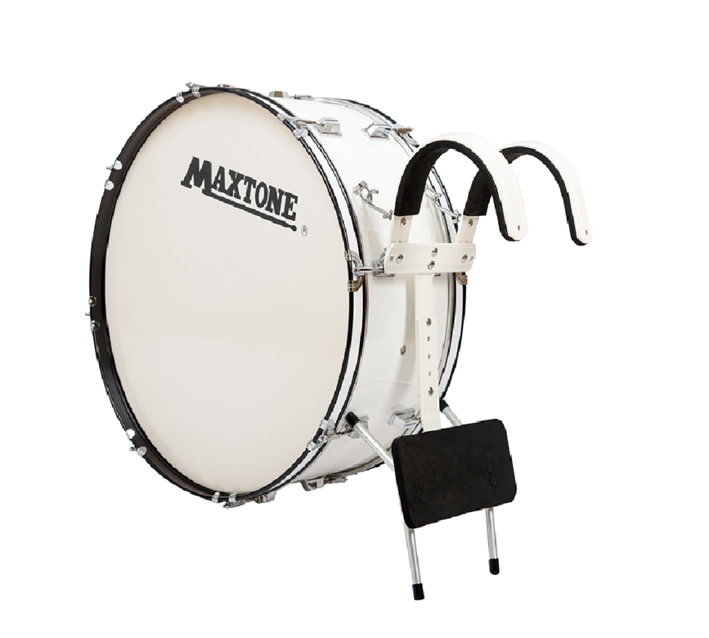 BOMBO DE MARCHA DE 24"X10" COLORES CON SOPORTE Y MAZO - Electrocompu Quito