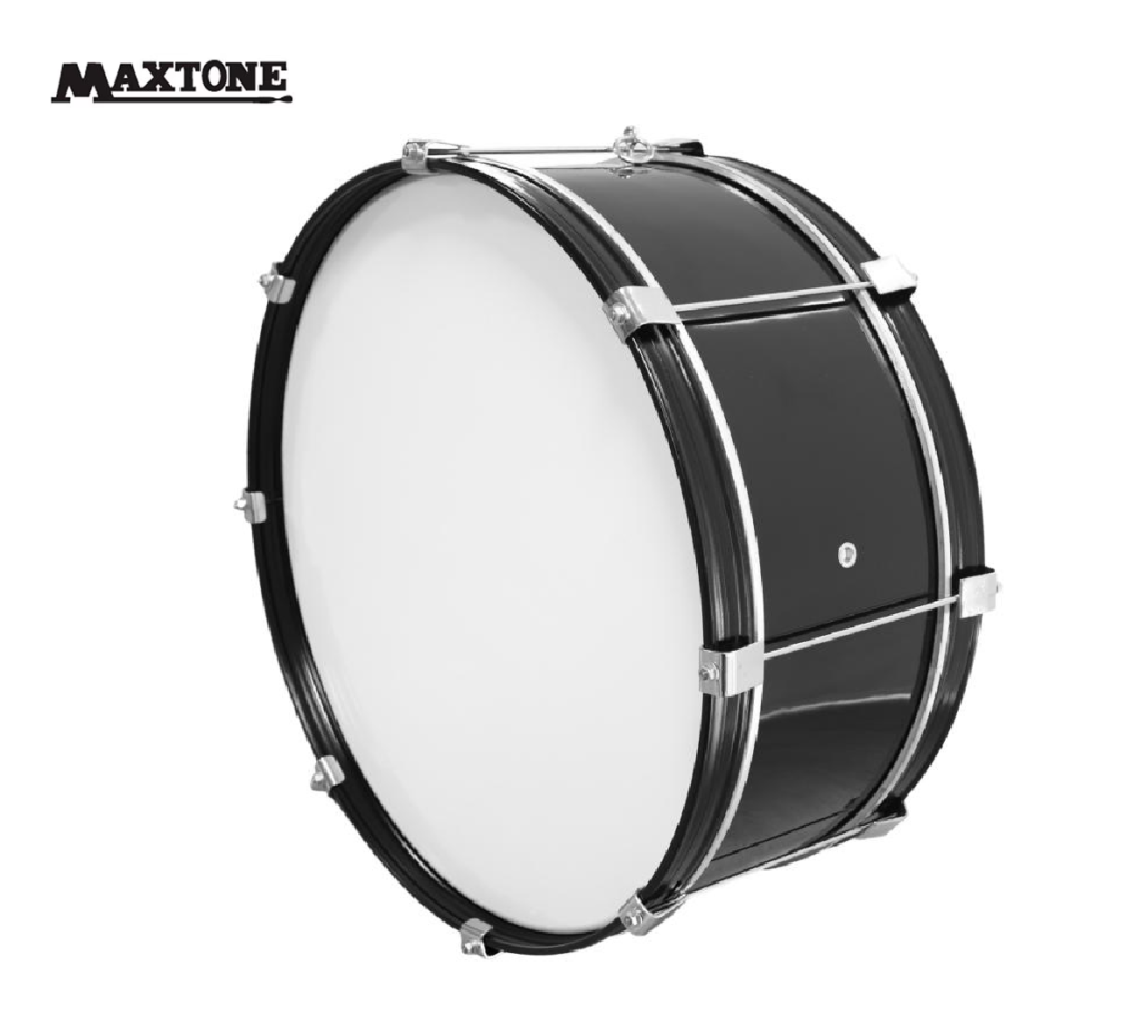 BOMBO DE MARCHA DE 24"X10" COLORES CON SOPORTE Y MAZO - Electrocompu Quito