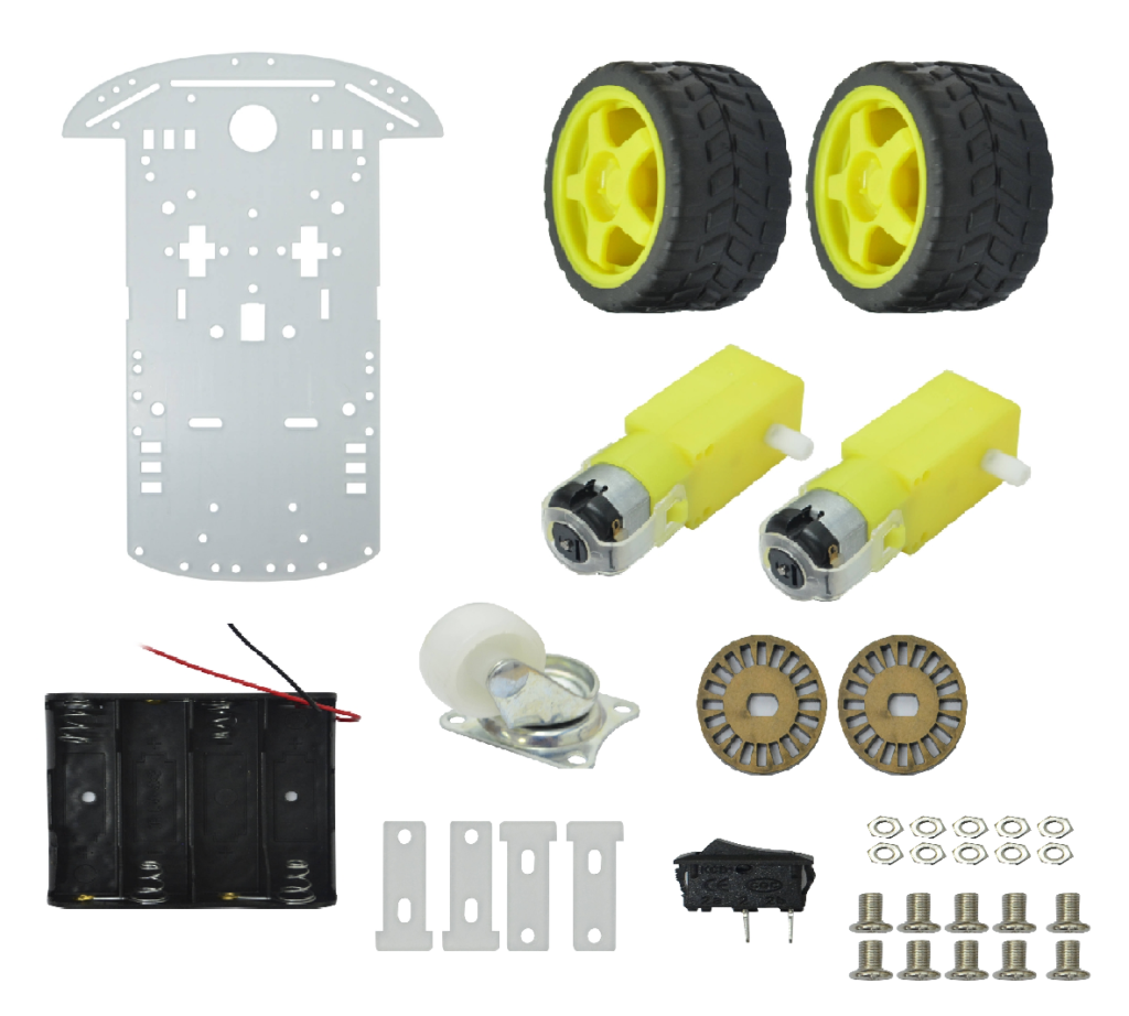 CHASIS DE ROBOT CON RUEDA LOCA - Electrocompu Quito